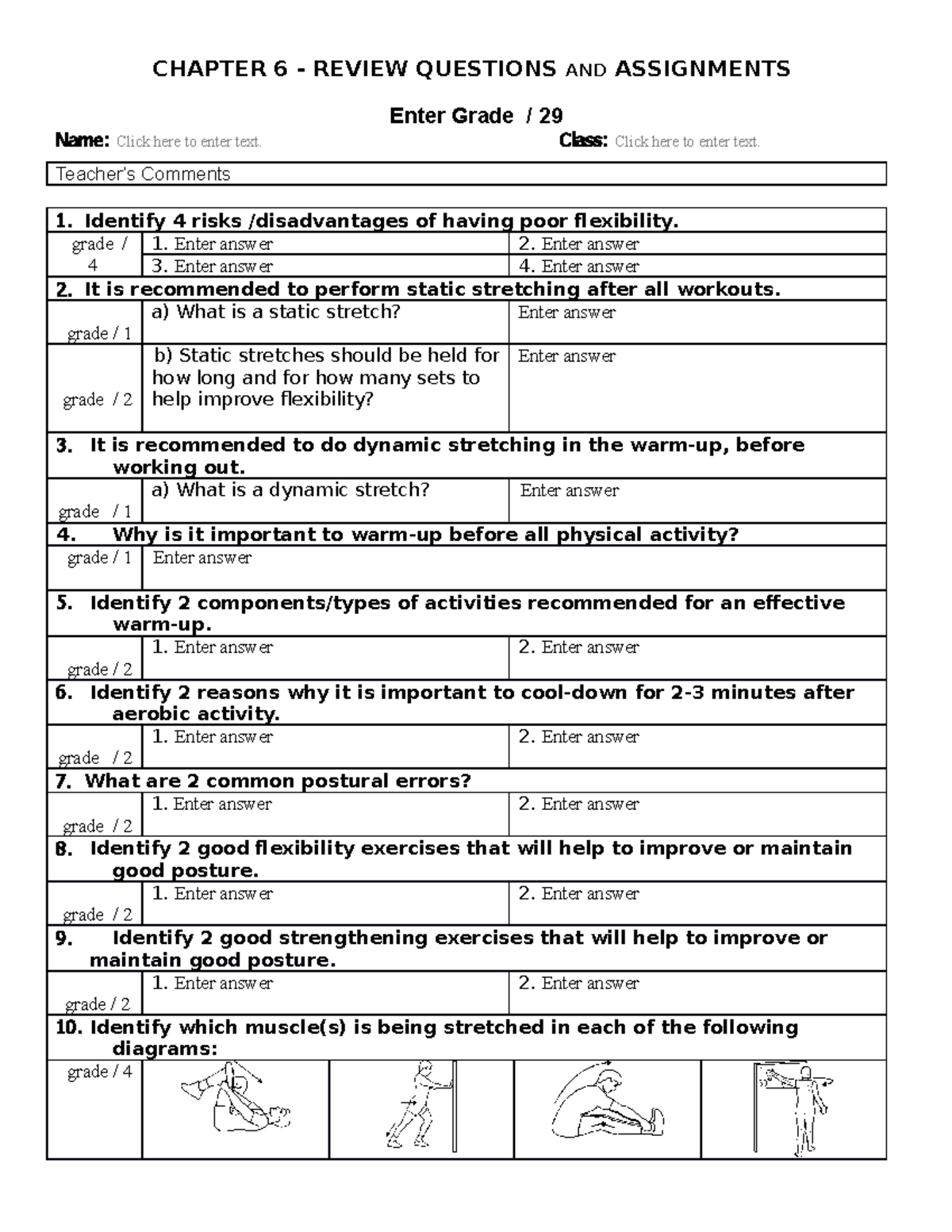 Chapter 6 Gym Work CHAPTER 6 REVIEW QUESTIONS AND ASSIGNMENTS chapter-6-gym-work-chapter-6-review-questions-and-assignments