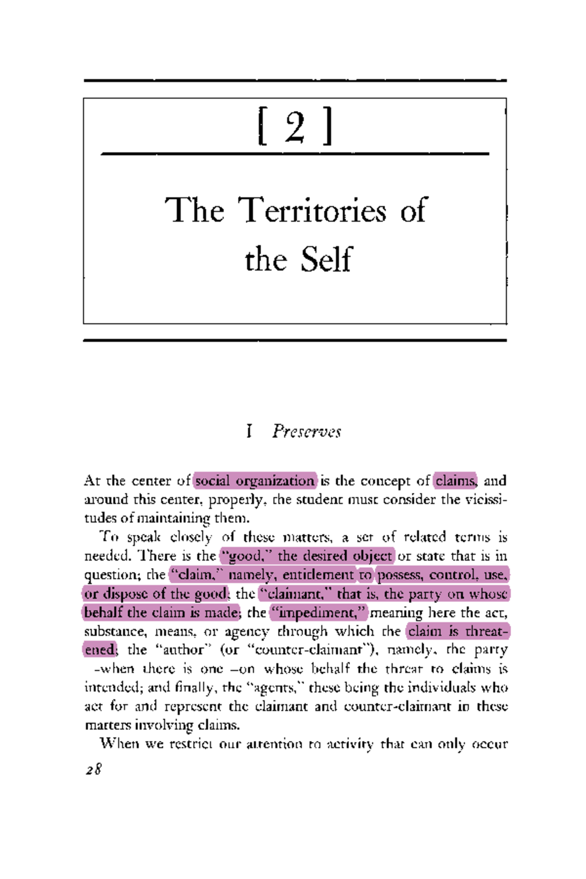 04. Goffman 1971 The territories of the Self - [ 2 ] The Territories of ...