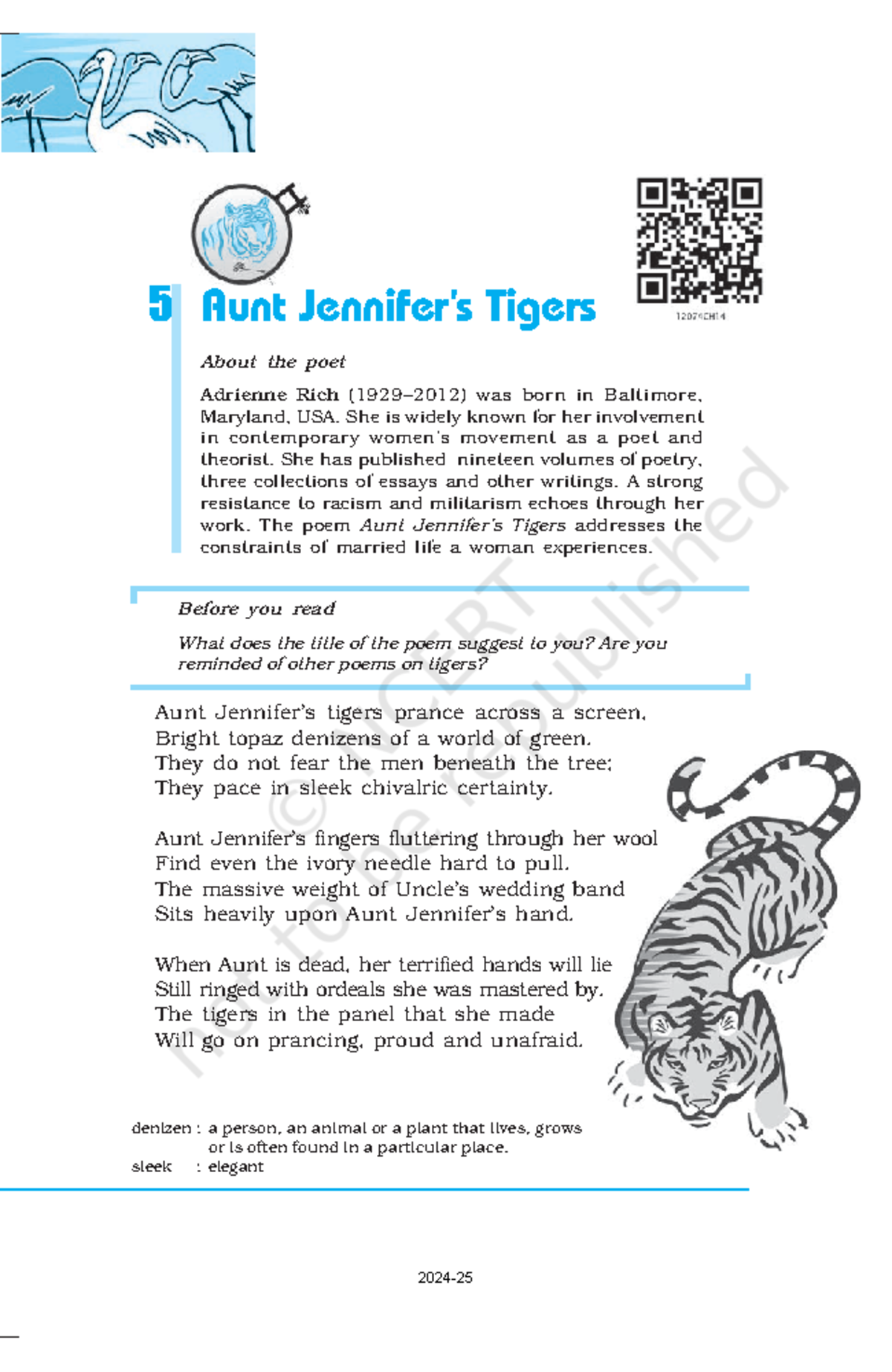 Lefl115 - reffering - 100/Flamingo Aunt Jennifer’s Tigers About the ...