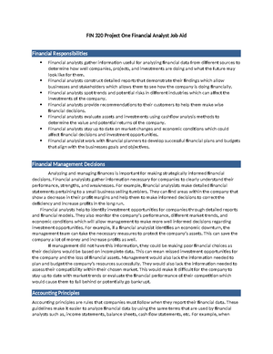 FIN 320 Case Study - 1 Anissa Lowe Southern New Hampshire University ...