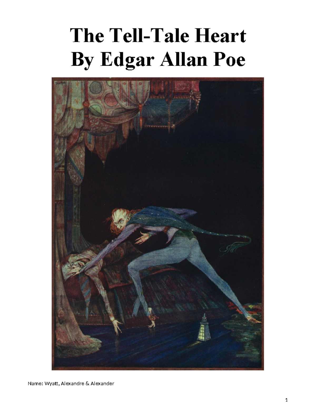 V4-The-Tell-Tale-Heart-worksheet - The Tell-Tale Heart By Edgar Allan ...