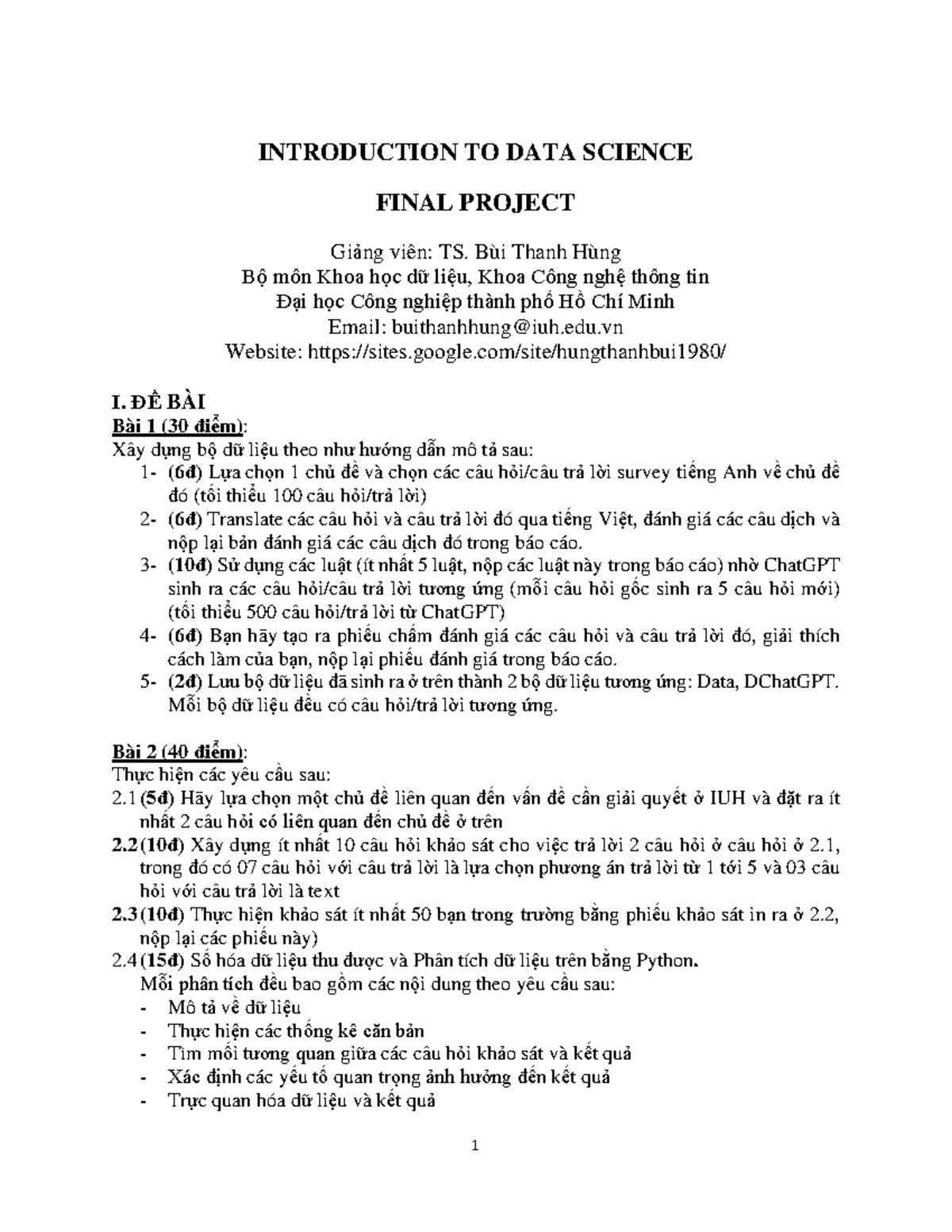 Fianl Project 2024 - INTRODUCTION TO DATA SCIENCE FINAL PROJECT Giảng ...