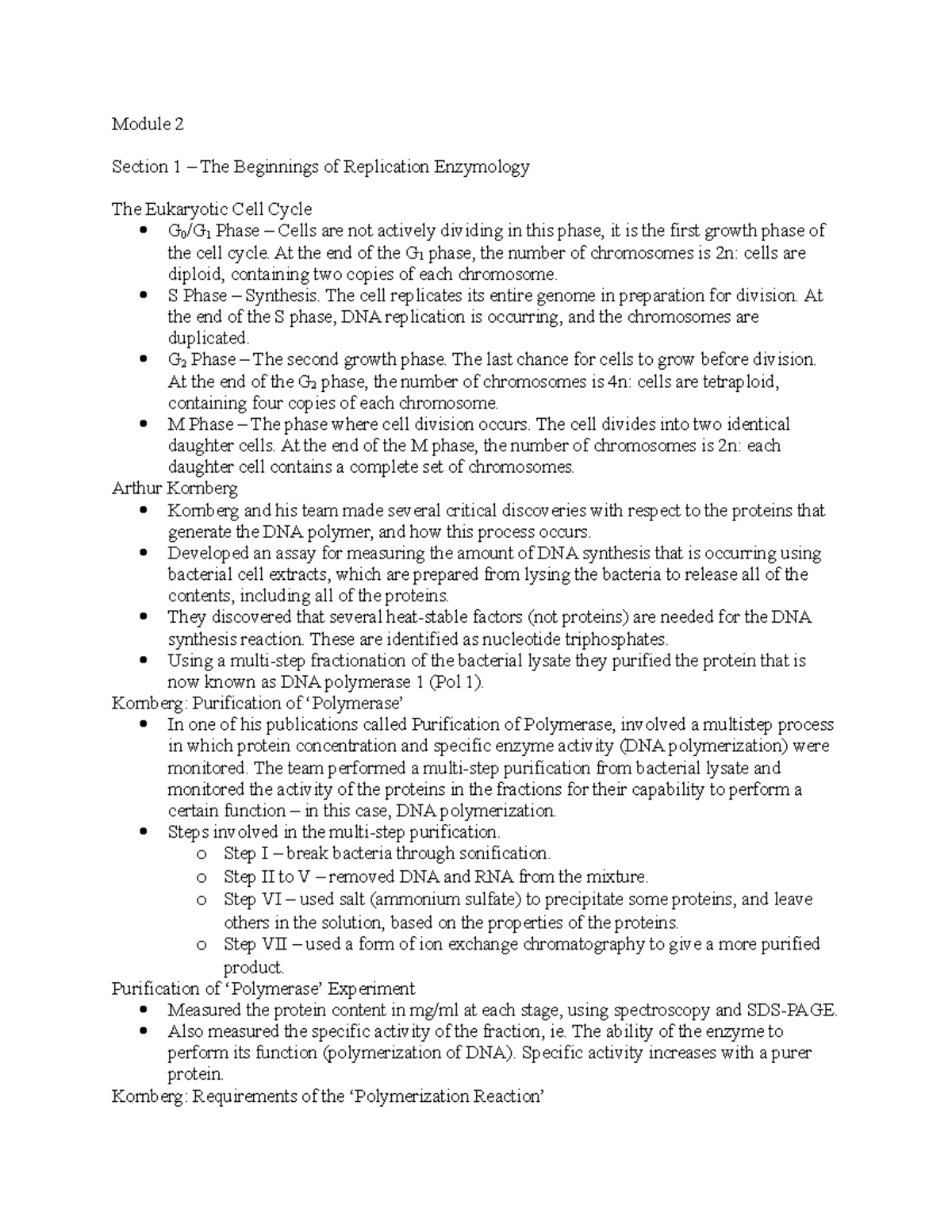 Module 2 Summary Notes (Including Images) - Module 2 Section 1 – The ...