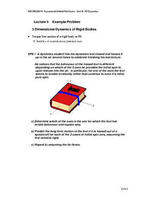MECH2210 Experiment 4: 3D Gyroscope Dynamics Lab Report - stapl e here ...