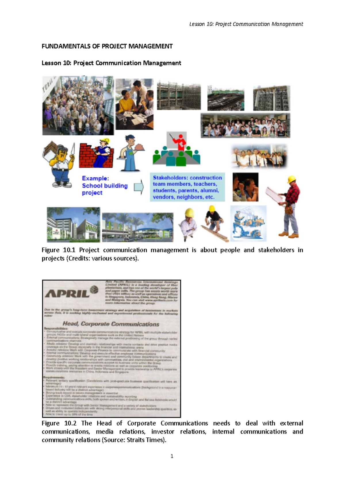 Lect 10 - List of Figures (Project Communication Management) - FUNDAMENTALS OF PROJECT ...