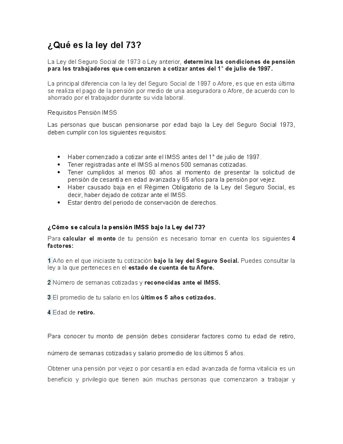Qué es la ley del 73 - LEY DEL 73 PARA DERECHIHABIENTES EN MEXICO BAJO ...