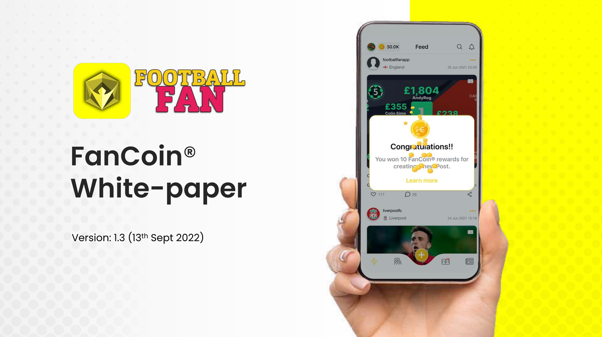 Fan Coin-Whitepaper - FanCoin® White-paper ####### Version: 1 (13th ...
