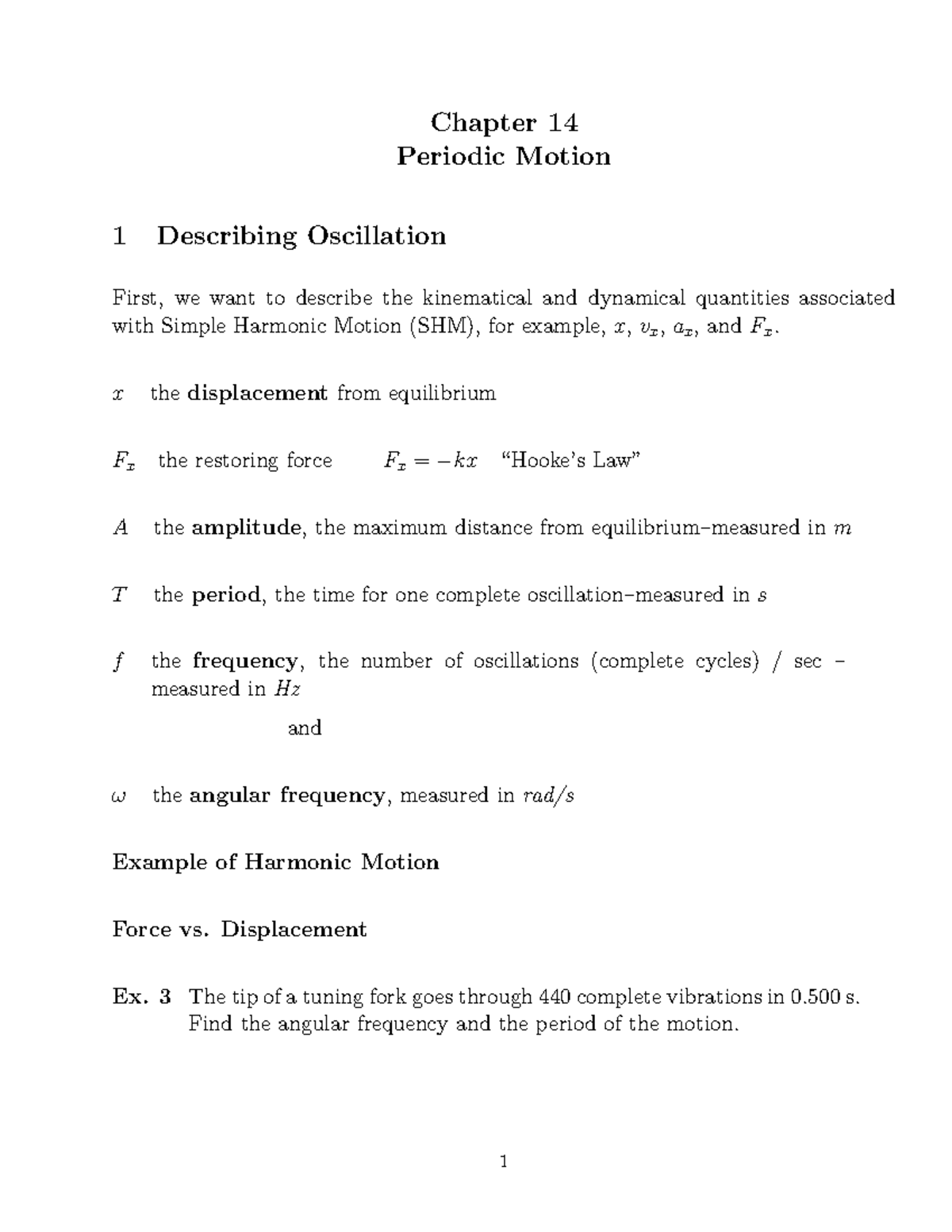 Chapter 14 - Summary BS Electronics Engineering - Chapter 14 Periodic ...