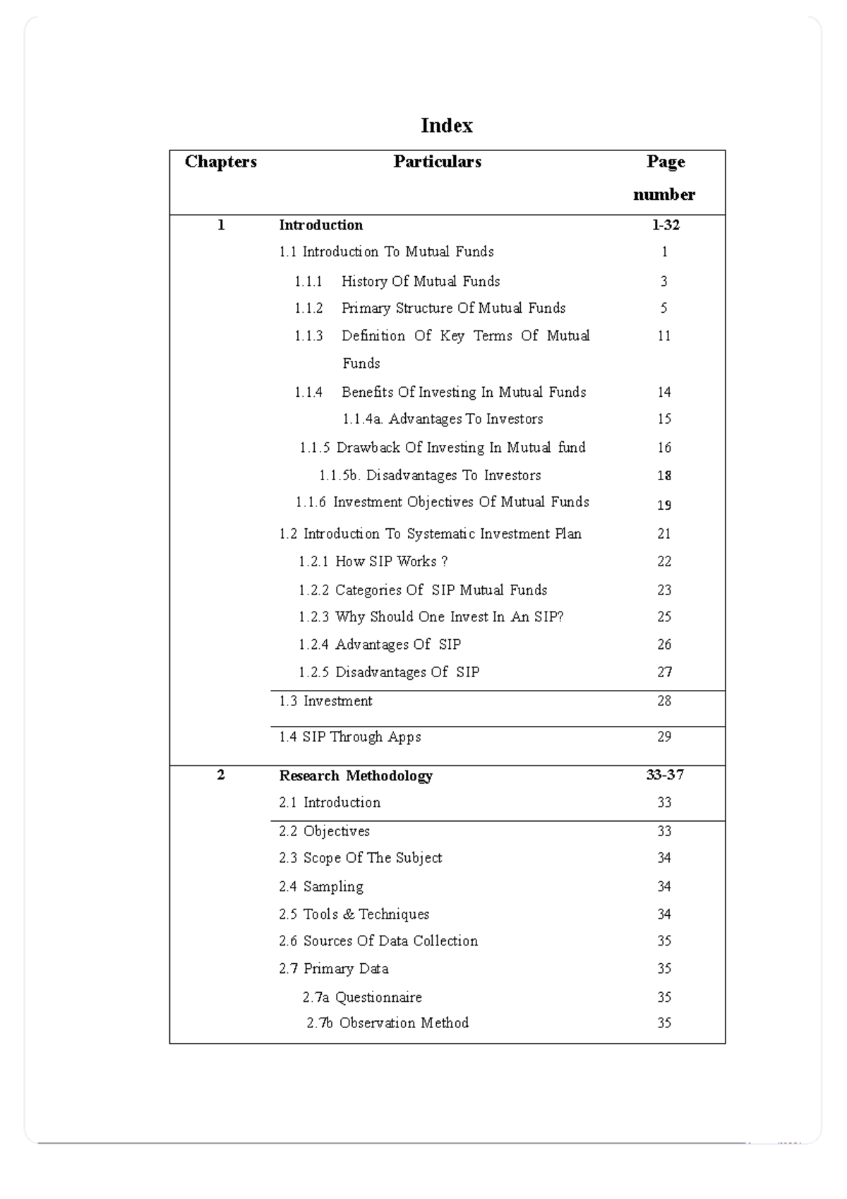 Mitali blackbook copy - gdx - Index Chapters Particulars Page 1 ...