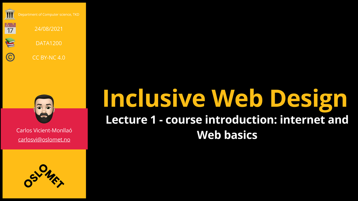 Internet and web basics - DATA1200 - OsloMet - Studocu