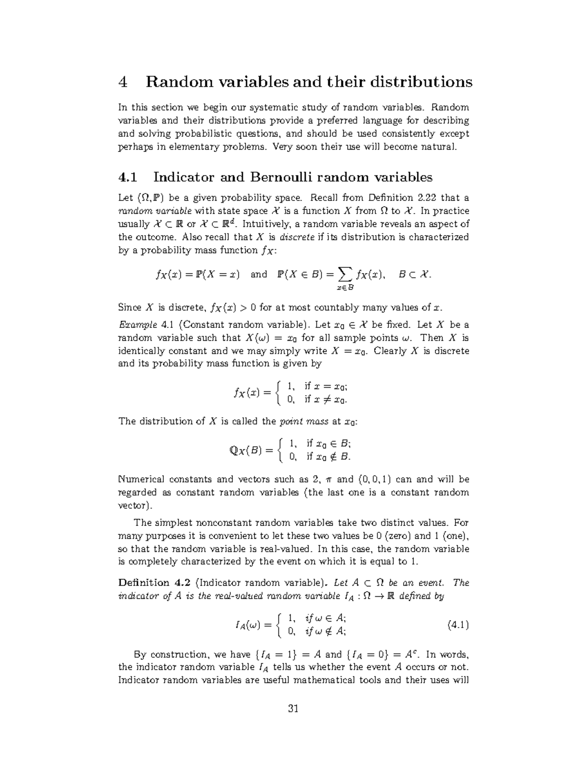 4-Random variables and their distributions - Random variables and their distributions provide a ...