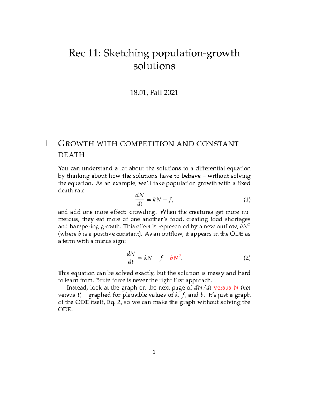 Rec11 Recitation Optional Bi Weekly Assignments Taken From Lecture Content To Prepare Rec