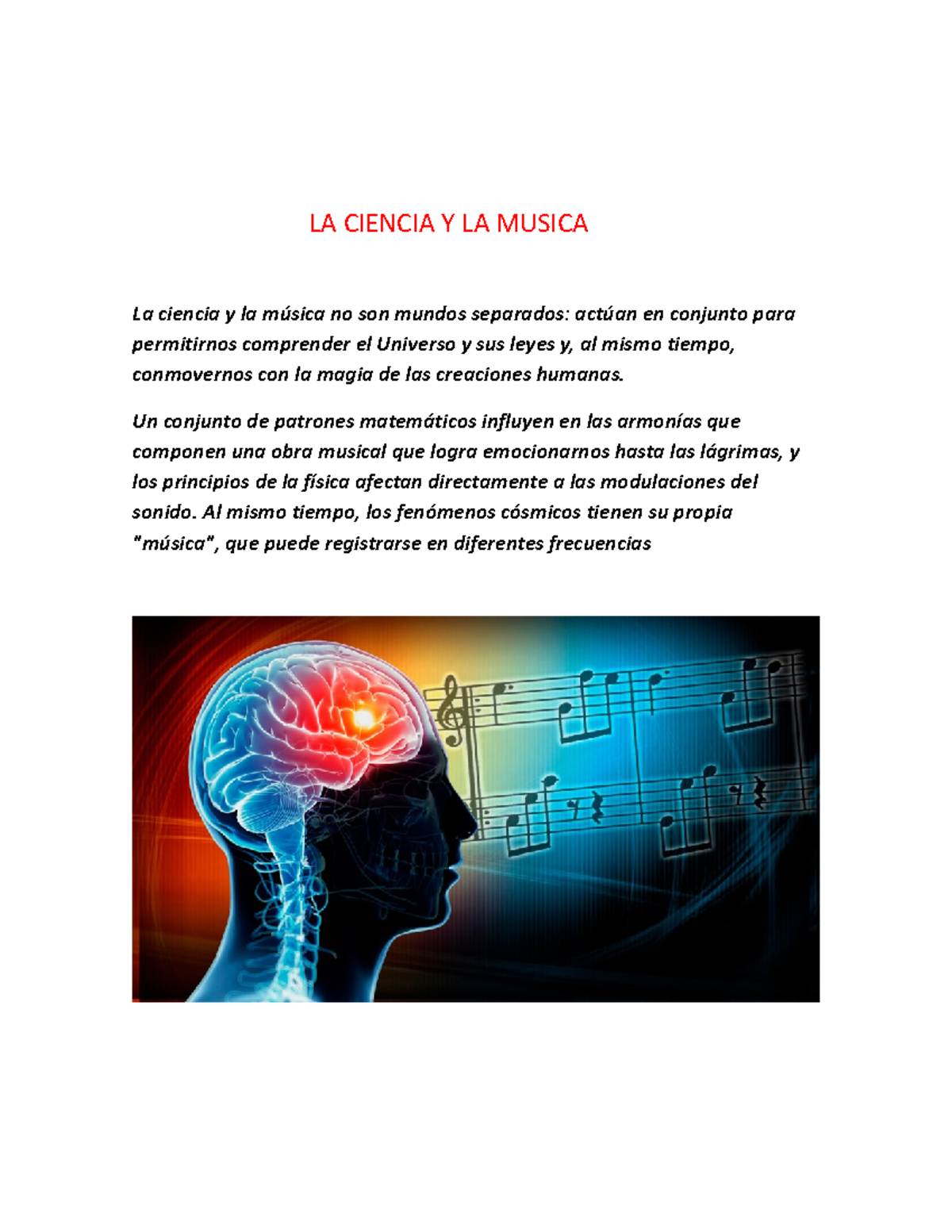 LUIS4 - copia - asfasfasf - LA CIENCIA Y LA MUSICA La ciencia y la ...