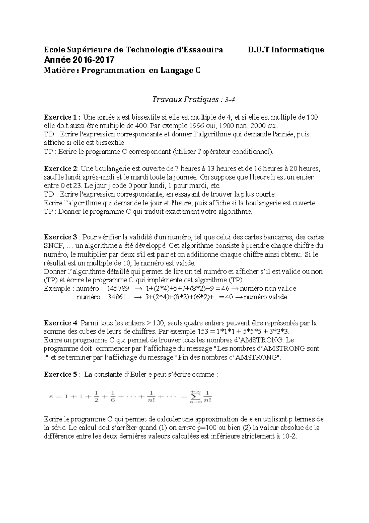 Feuille TP N° : 2 - Ecole Supérieure de Technologie d'Essaouira D.U ...