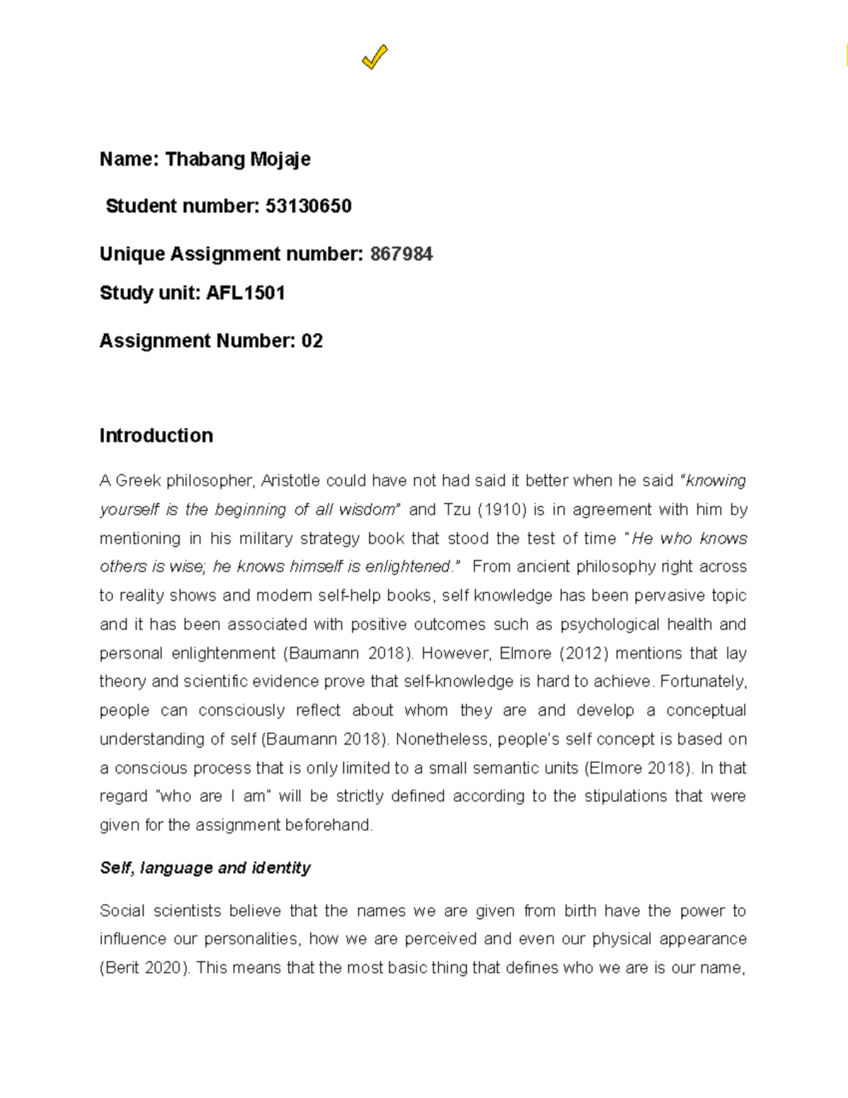 IRM1501 assignement 2 85% - Warning: Popup annotation has a missing or invalid parent annotation ...