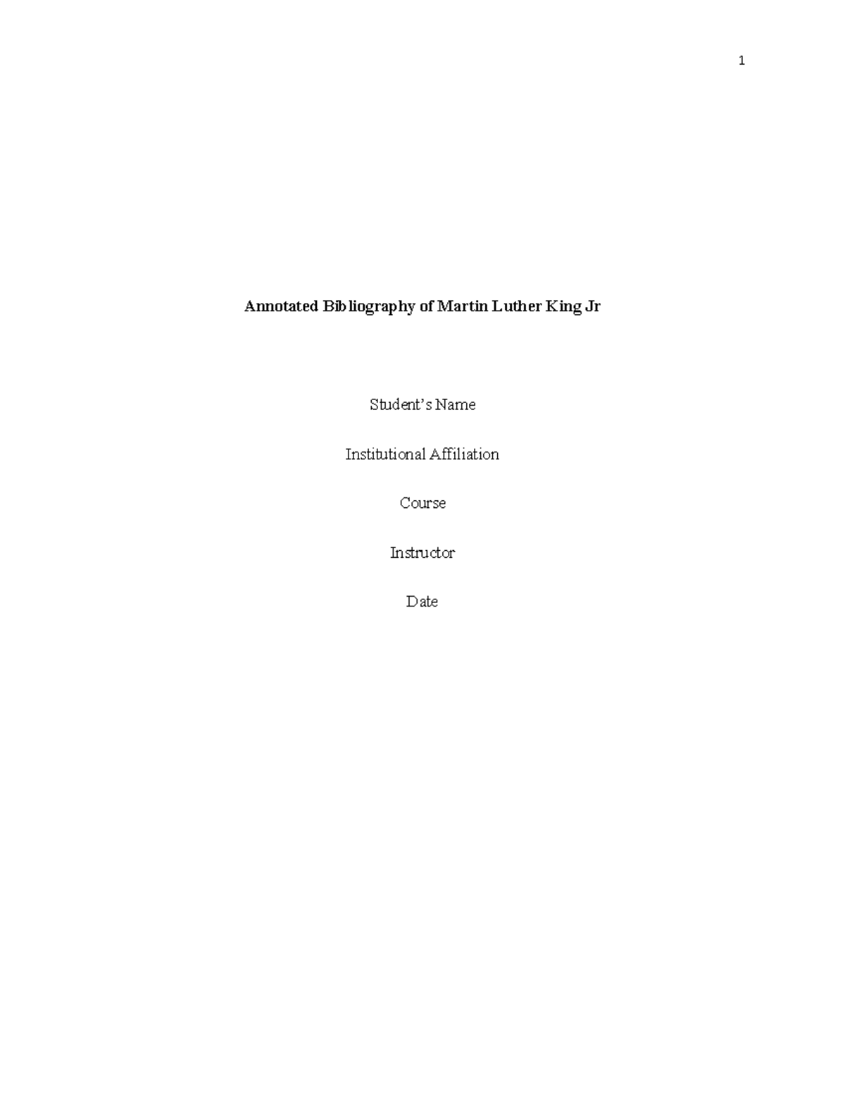 Annotated Bibliography Of Martin Luther King Jr Annotated annotated-bibliography-of-martin-luther-king-jr-annotated