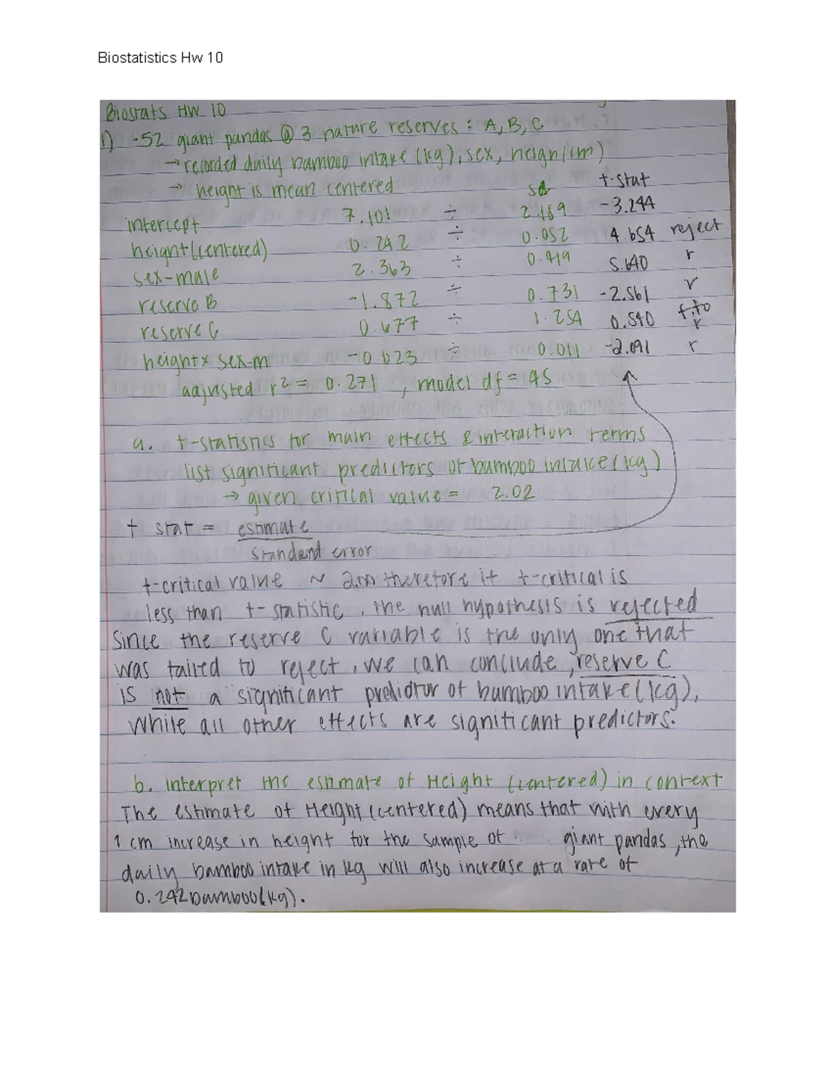 Hw10 Biostats - Problem sets and r studio code line - Min 1Q Median 3Q Max -1 -0 -0 0 1. - Studocu