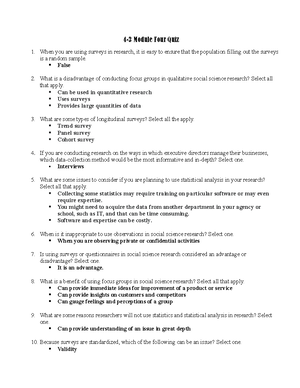 7-0 Check Your Knowledge- Module Seven (Non-graded) - 7 - 0 Check Your ...
