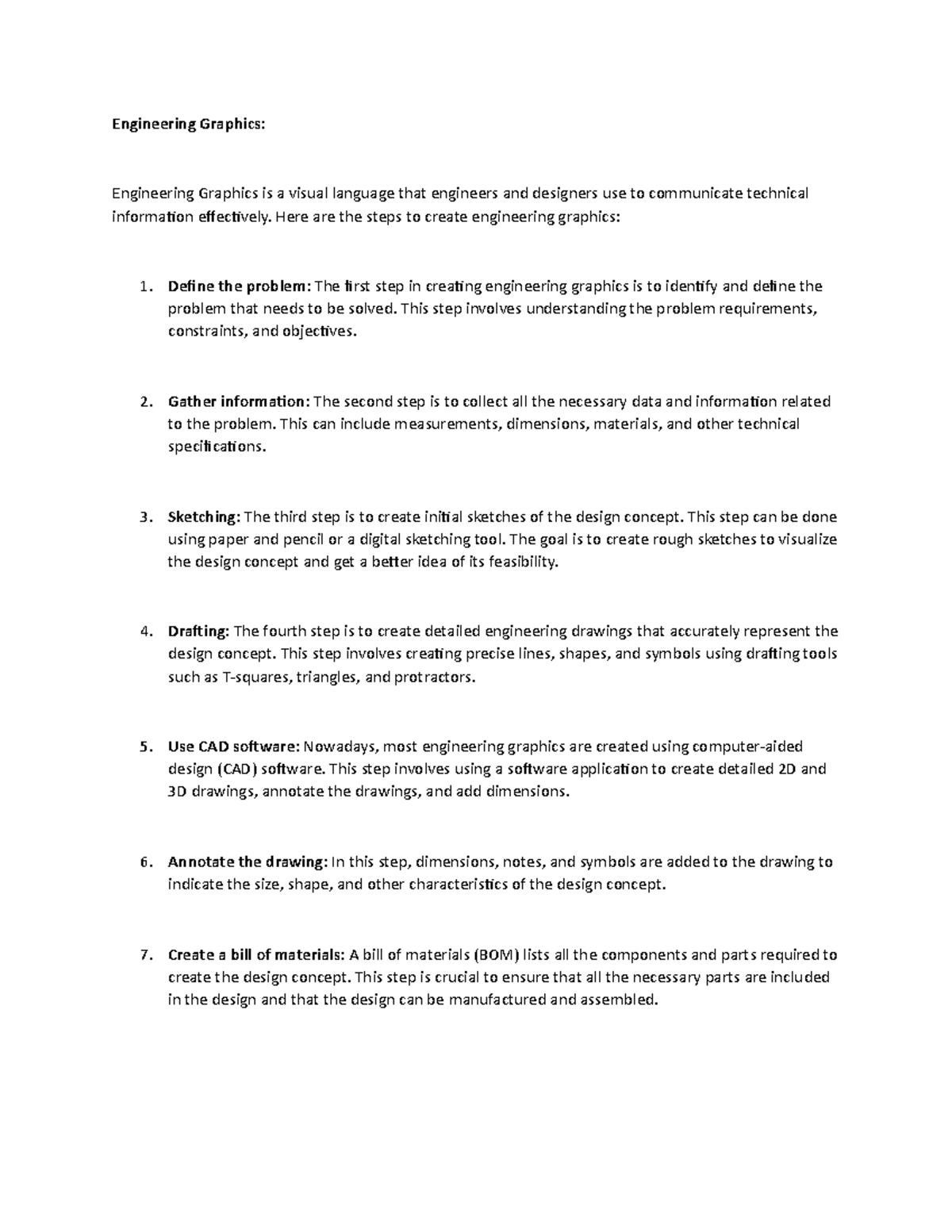Engineering Graphics - Engineering Graphics: Engineering Graphics is a ...