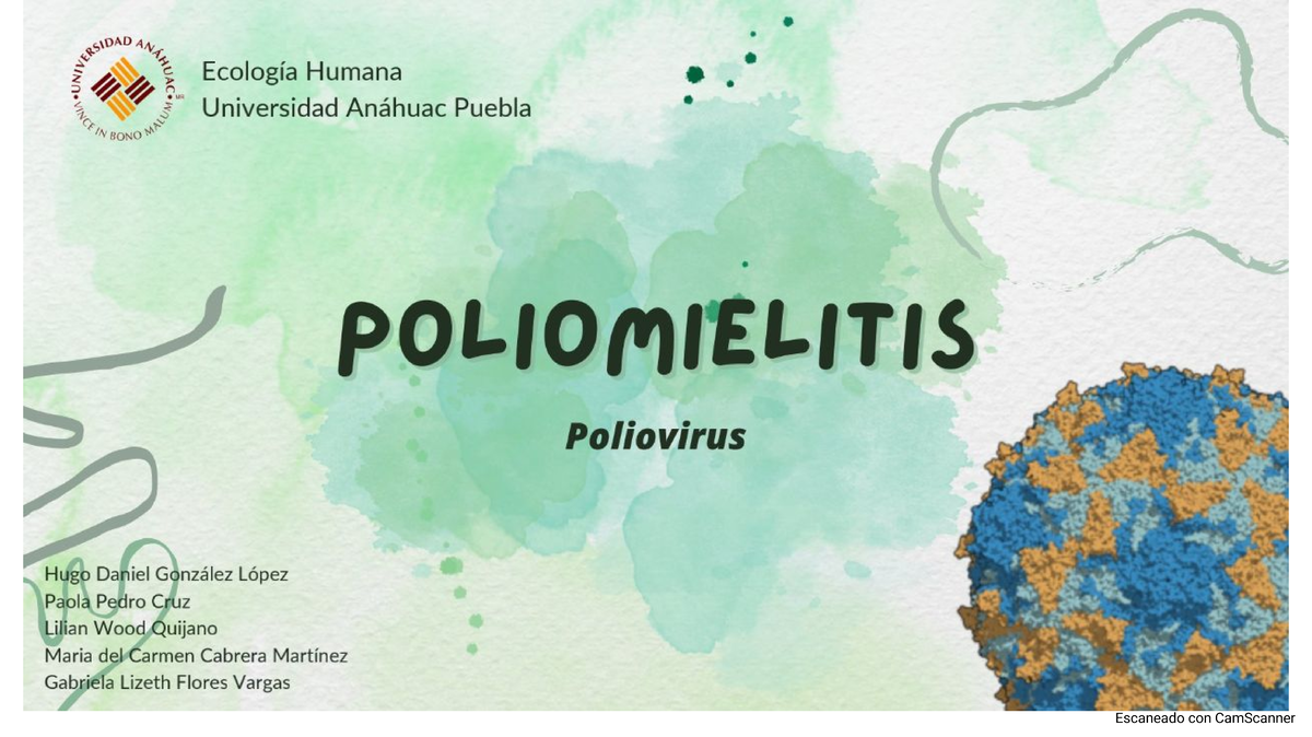 Poliomielitis 240316183648 a88bb48e 1 - ERSIDAD Ecología Humana MR ...