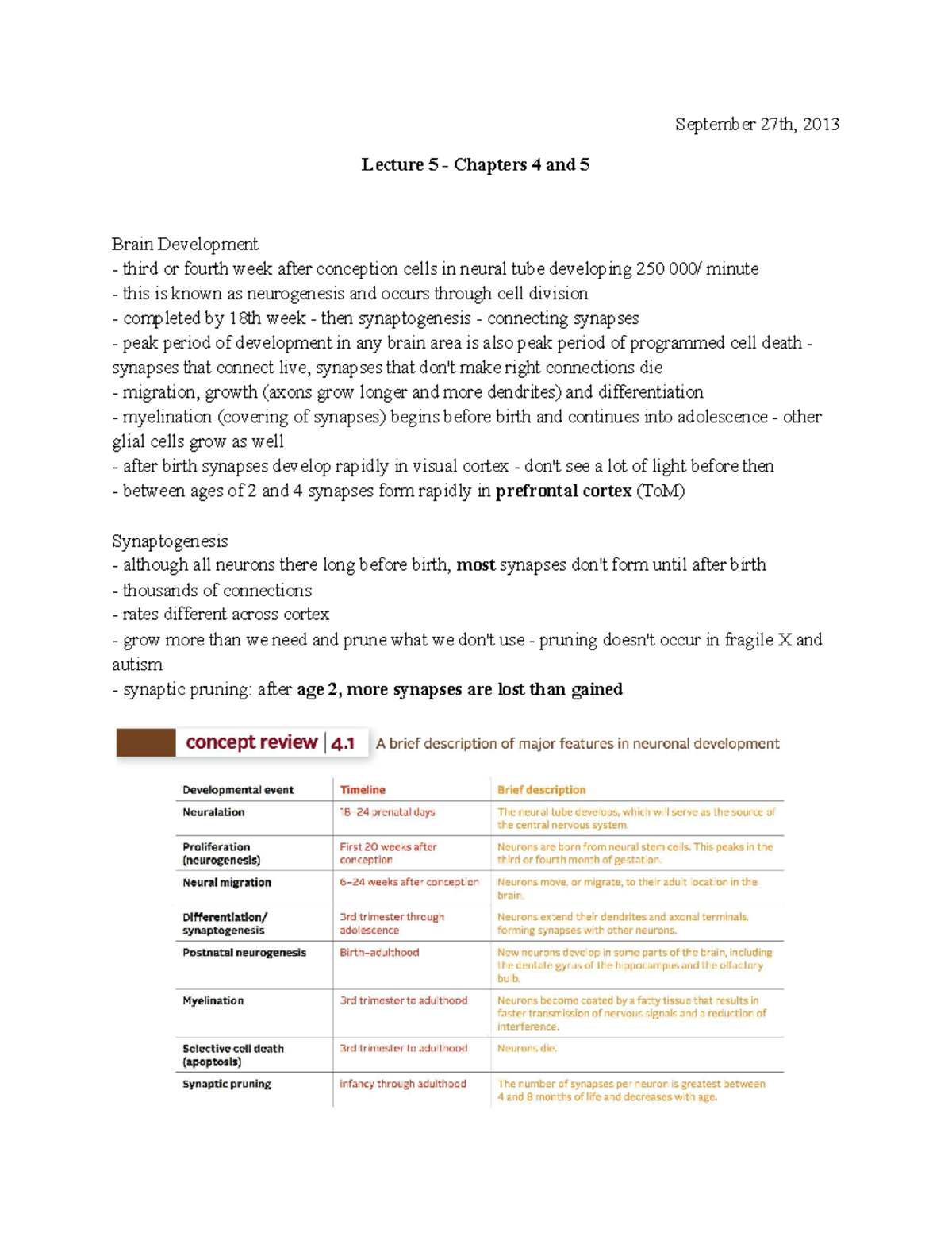 Lecture Notes, Lectures 5-17 - September 27th, 2013 Lecture 5 ...