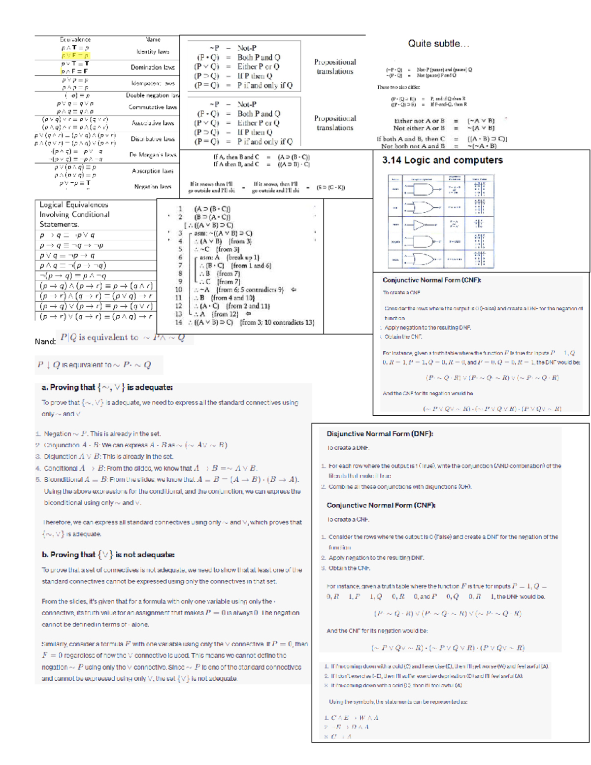 Nand - CheetSheet - Computer Science 2209A/B - Nand: - Studocu