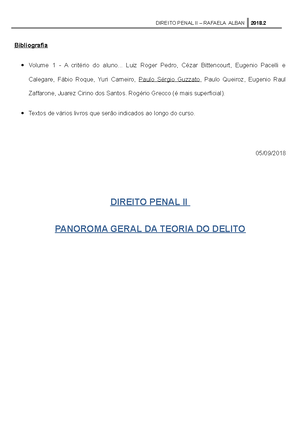 Caderno digitado Penal 2 - Fábio Roque - INFRAÇÃO PENAL CRIME ...
