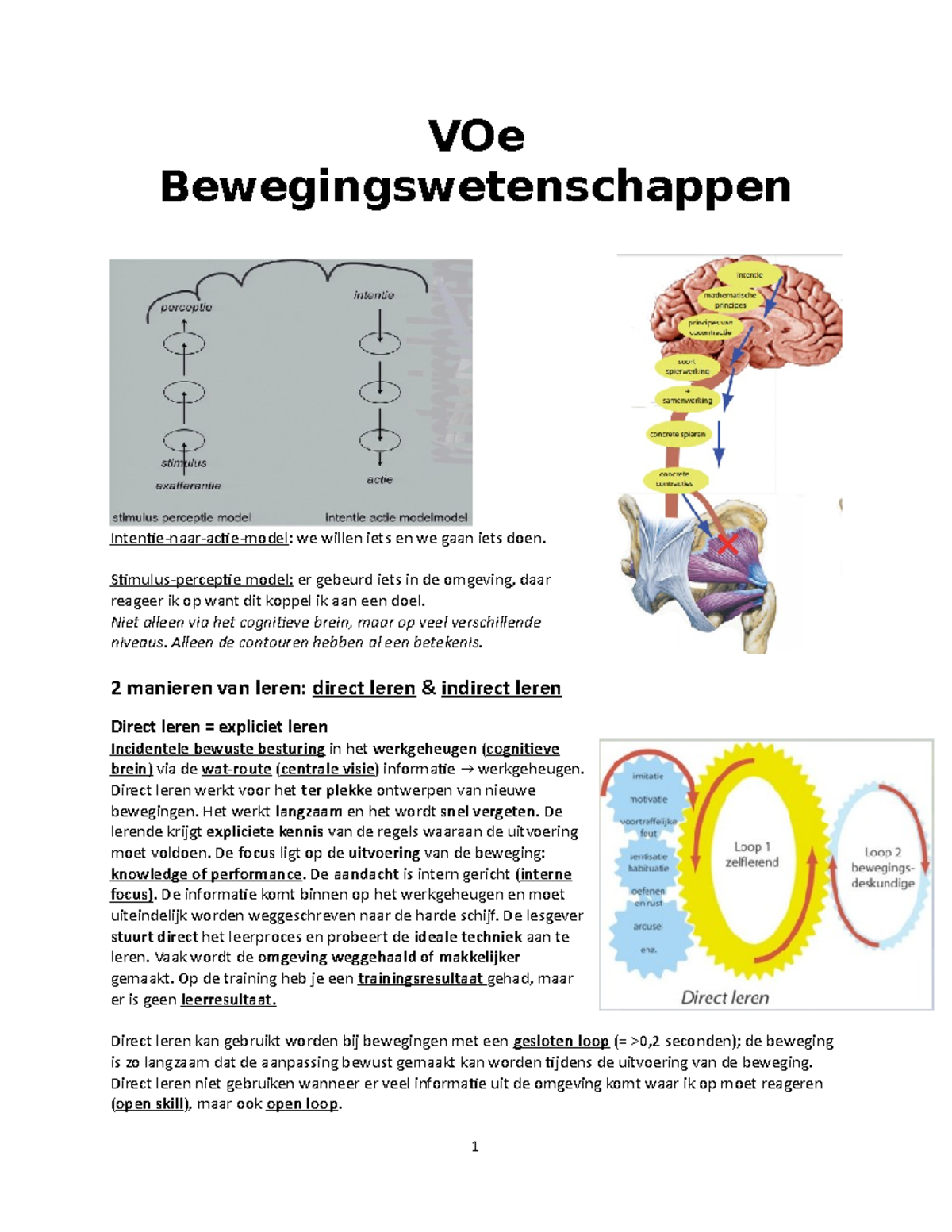 VOe BW, SV HC - VOe Bewegingswetenschappen we willen iets en we gaan ...