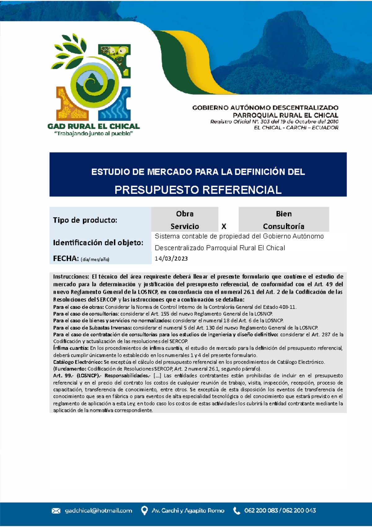 Estudio de mercado sistema contable - ESTUDIO DE MERCADO PARA LA ...