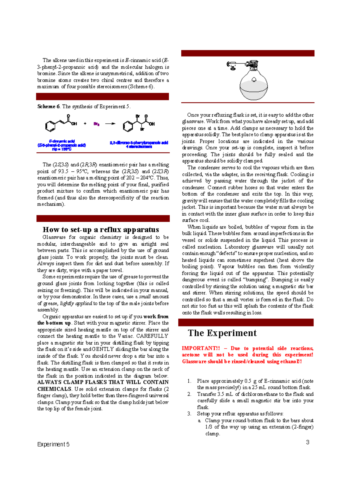 Experiment 5 1321243 - Experiment 5 3 The alkene used in this ...