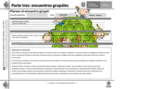 Planeación encuentros en el hogar practica 1. acción 1 - Damos inicio ...