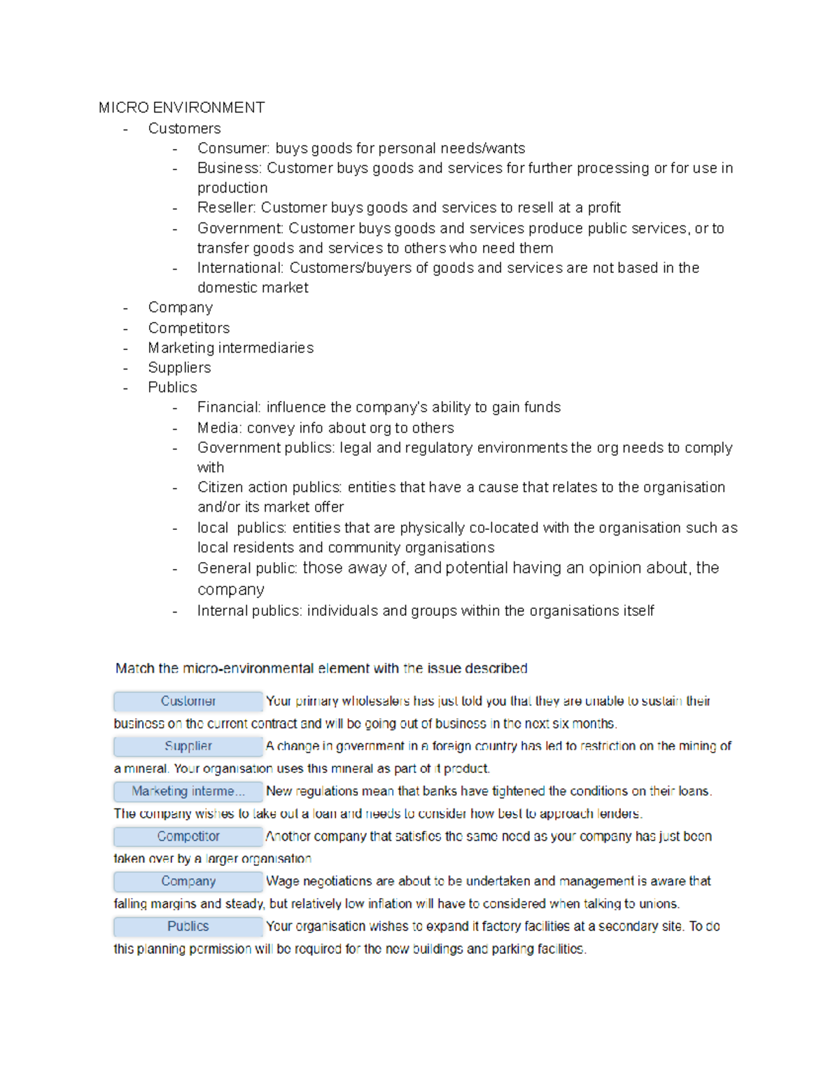 MARK101 - tutorial work, lecture notes and exam notes - MARK101 - UOW ...