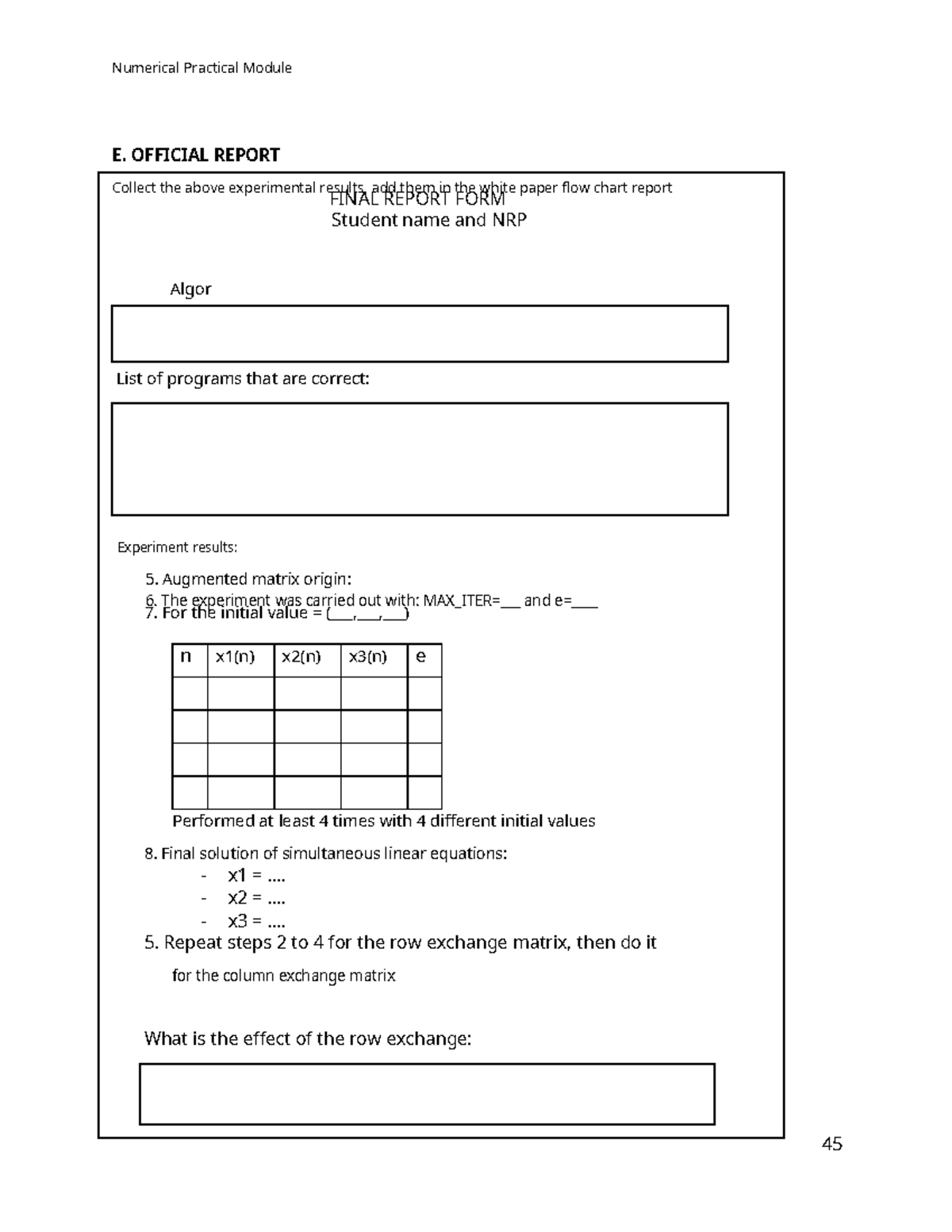 Numerical Practicum Module-12 Notes - MAT00030I - York - Studocu