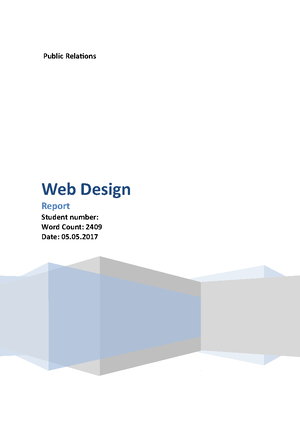 Example Web Design Report 1 - WEB DESIGN REPORT BS2257 Executive ...
