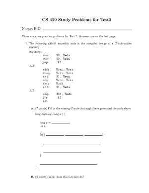 Attacklab - handout for last lab assignment - CS429, Fall 2018 The Attack Lab: Understanding ...