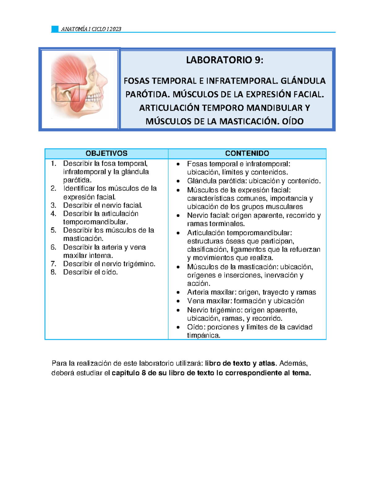 Lab 9 - prueba - OBJETIVOS CONTENIDO Describir la fosa temporal ...