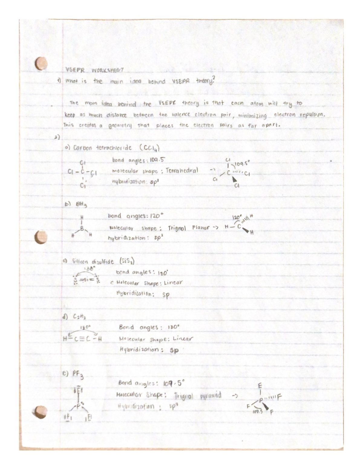 Vsepr 1 - Vesper notes - Studocu