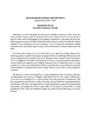 FIN Draft Financial Plan - Alabang-Zapote Road, Pamplona 3, Las Piñas ...