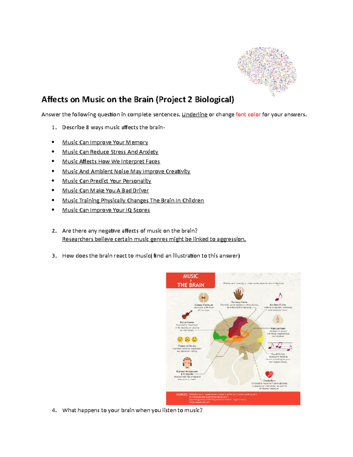Affects on Music on the Brain Per 6 - Affects on Music on the Brain ...