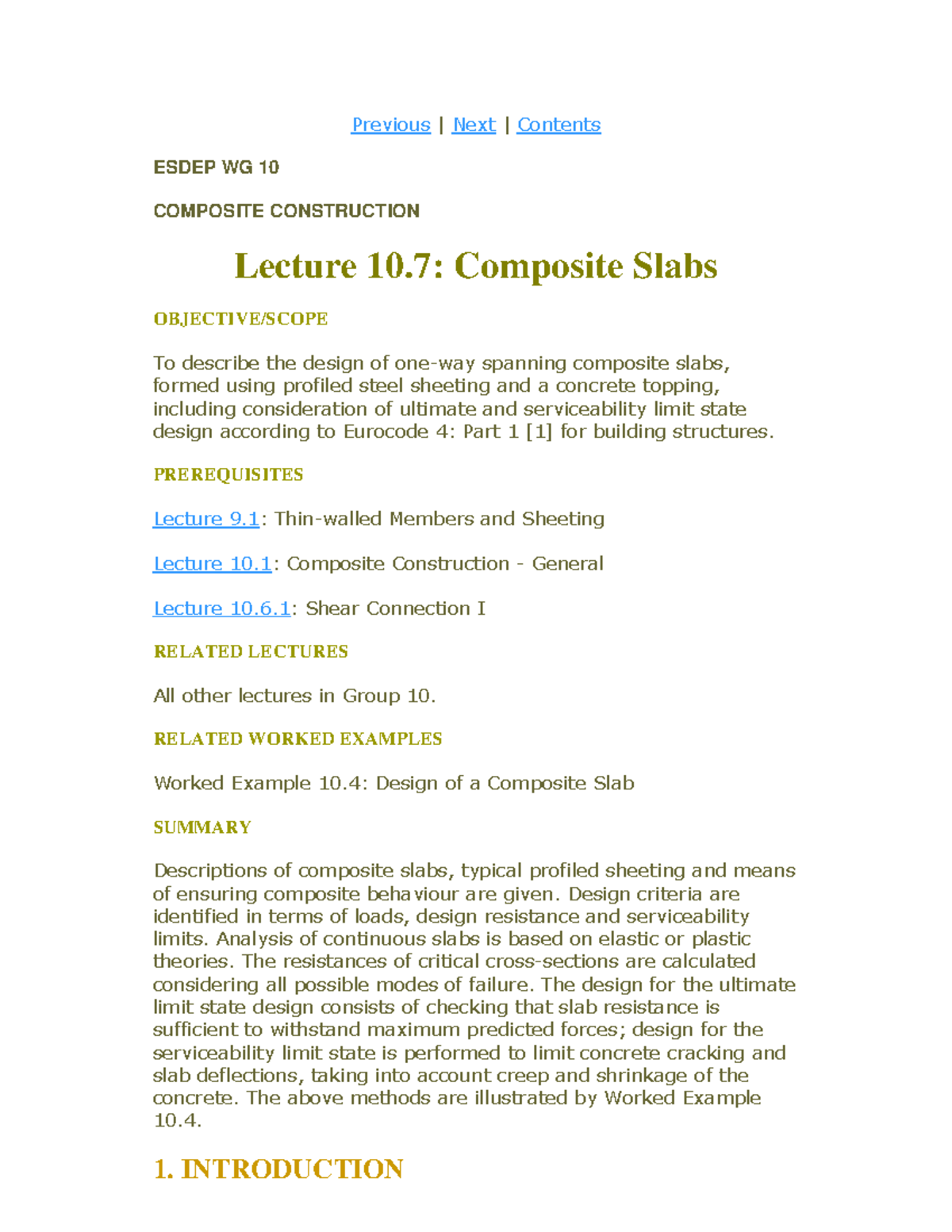 7KP3M0 - ASAS - 5B - composite structures - slabs - lecture notes 3B ...