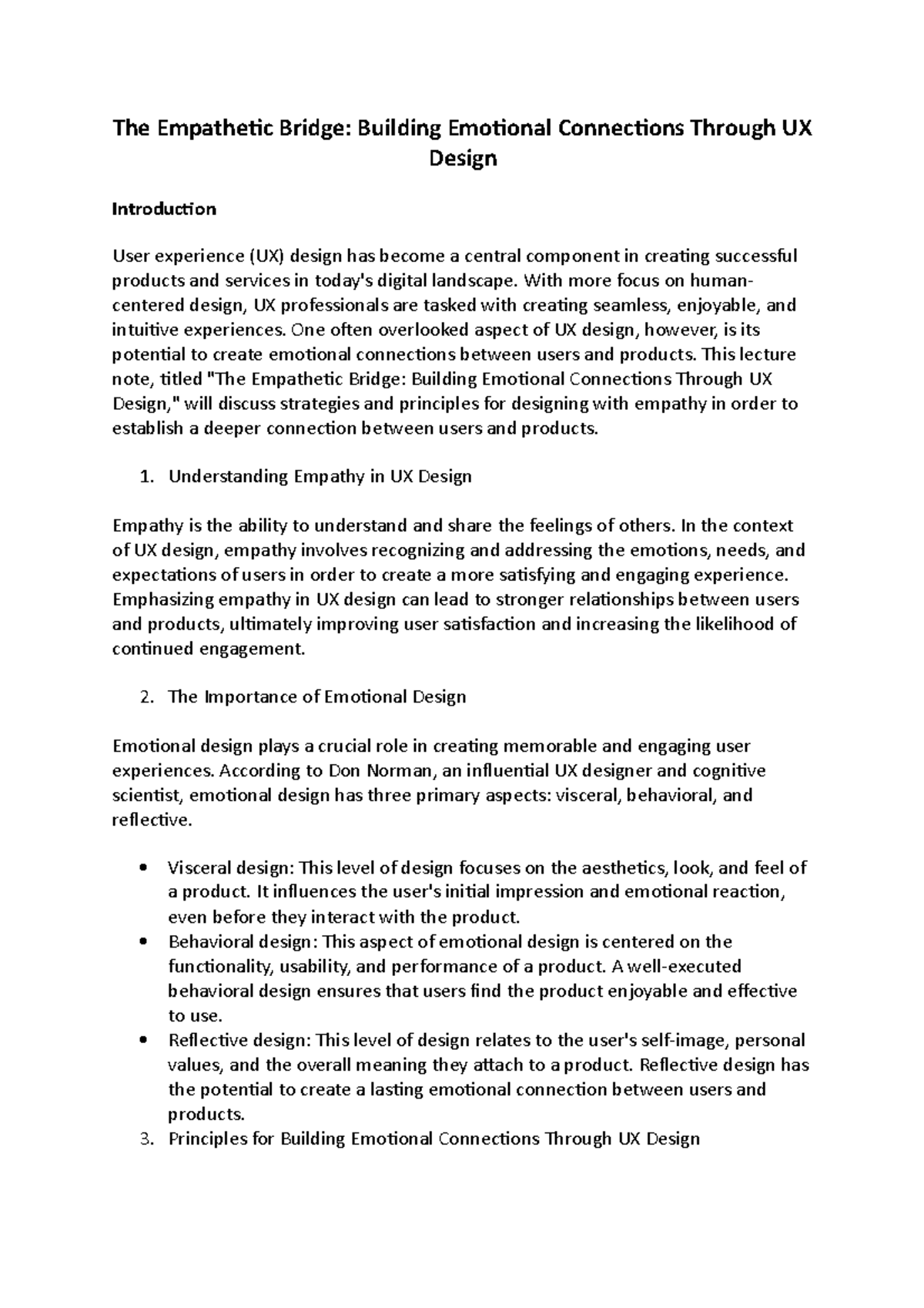 The Empathetic Bridge- Building Emotional Connections Through UX Design ...