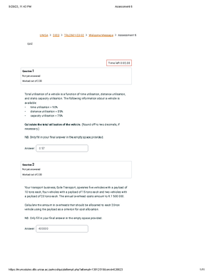 TRL2604-Study-Notes - Lecture notes 3-8 - Unit 1 – Basic Concepts ...