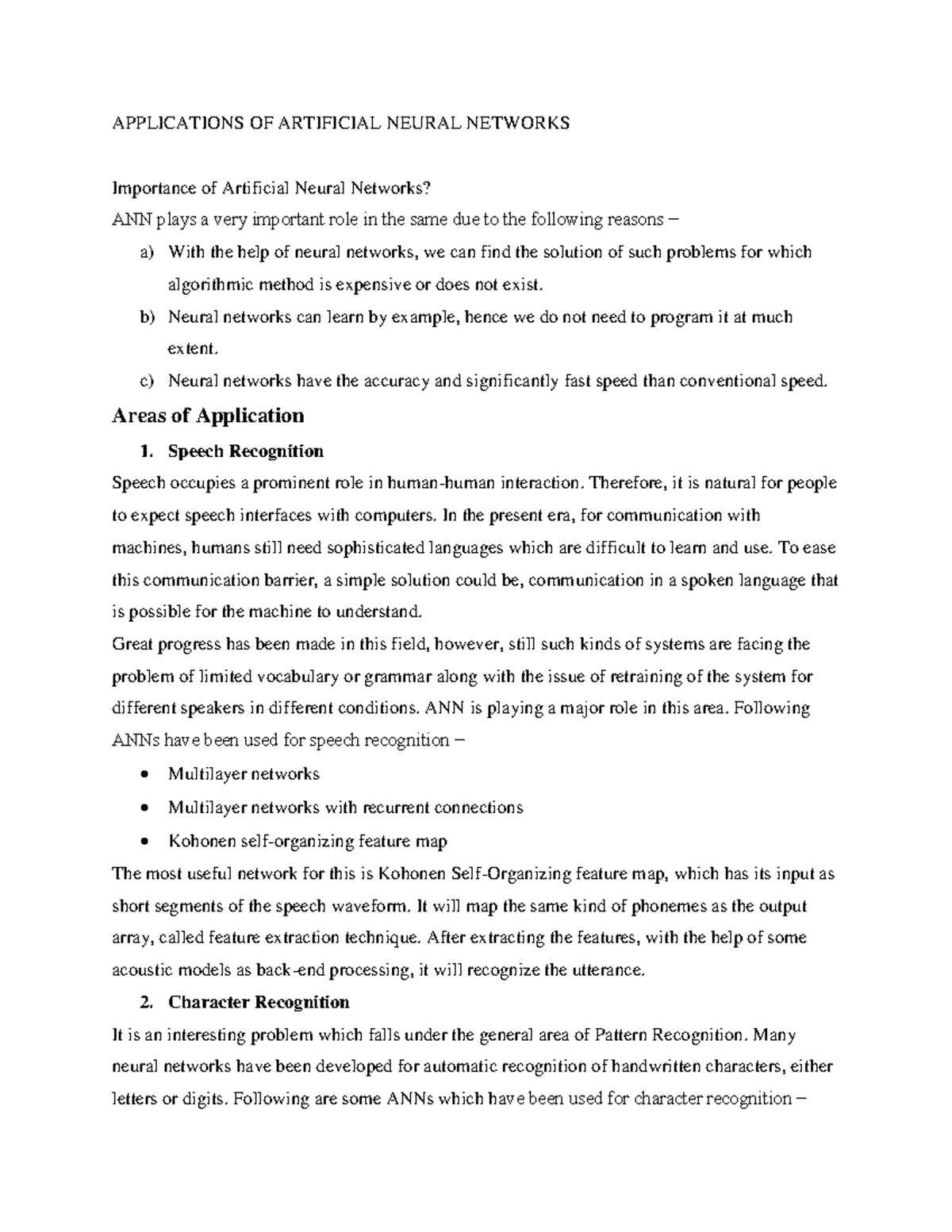 Applications OF Artificial Neural Networks - APPLICATIONS OF ARTIFICIAL ...