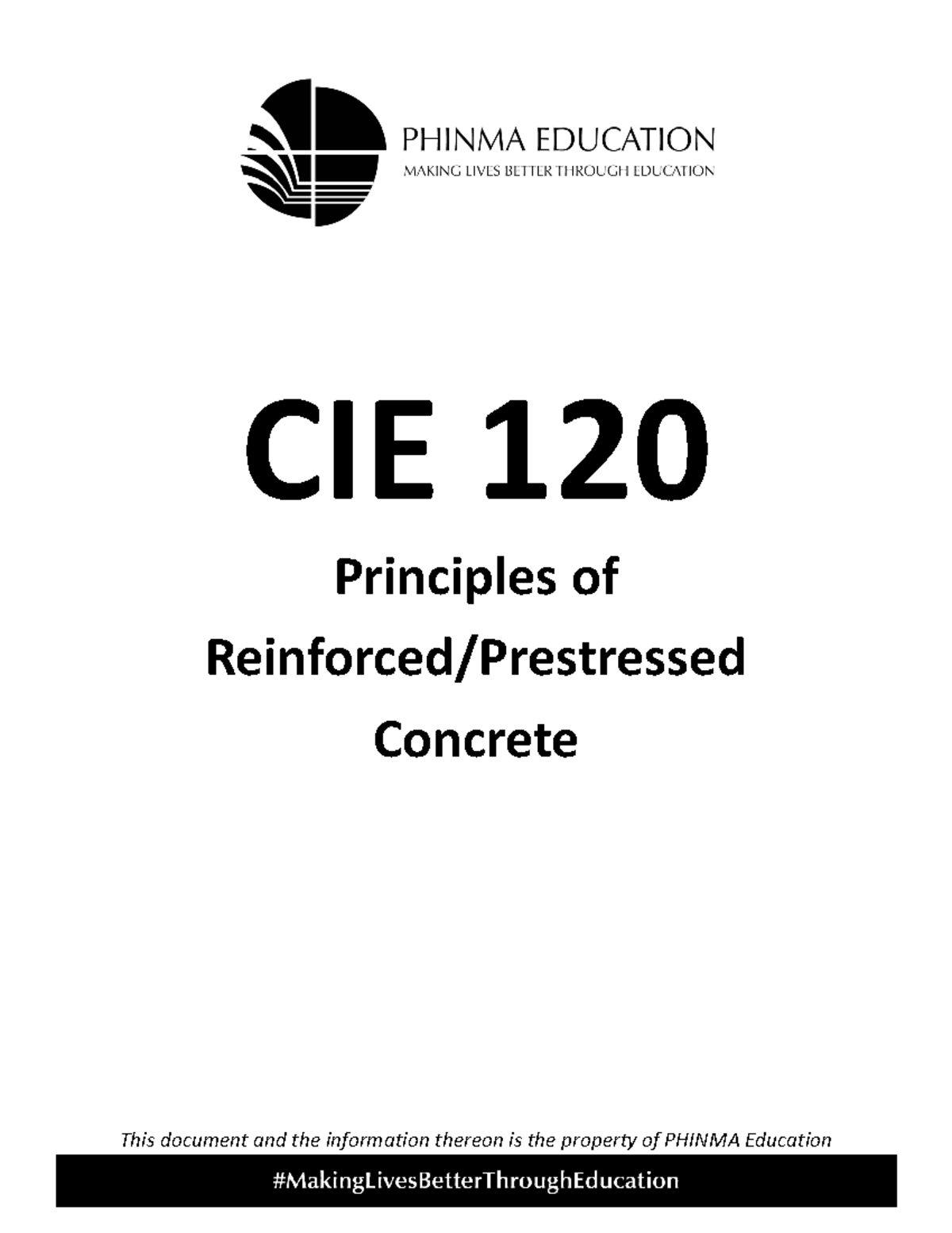 Upang CEA 3BSCE CIE120 P1 - CIE 1 20 Principles of Reinforced ...