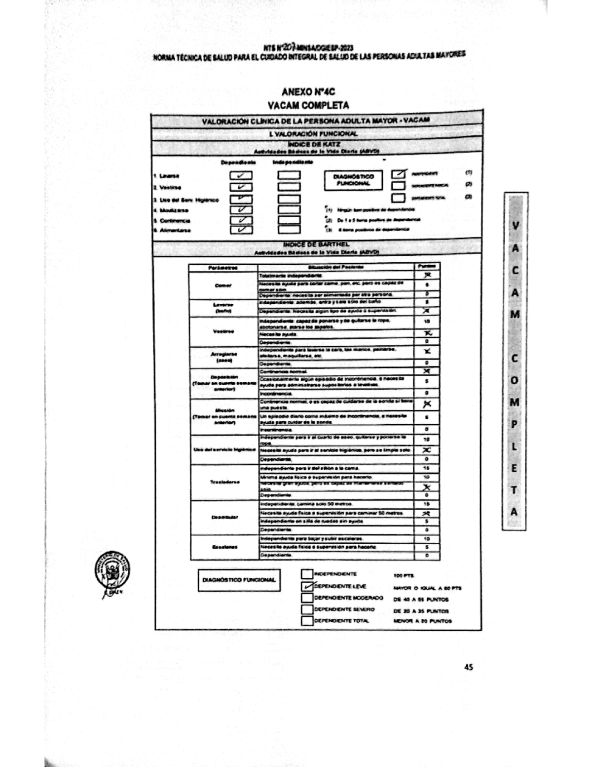 Vacam - ....... - AeecRaIP RSENS nny orn NTS AGH WORMA TECNICA DE SALUD ...