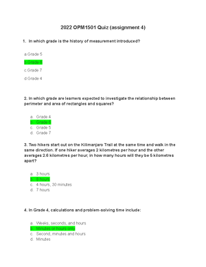 Unit 5 - Numeric and Geometric Patterns c860633 bcebe 58a8d5157d6272dccc6c - OPM1501: Numeric ...