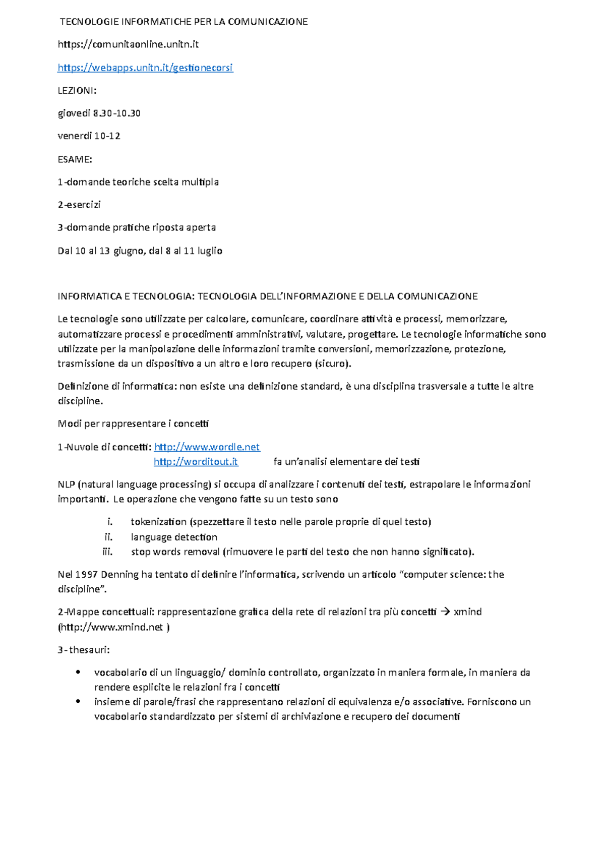 Lezione tecnologie - Appunti tutte le lezioni - TECNOLOGIE INFORMATICHE ...