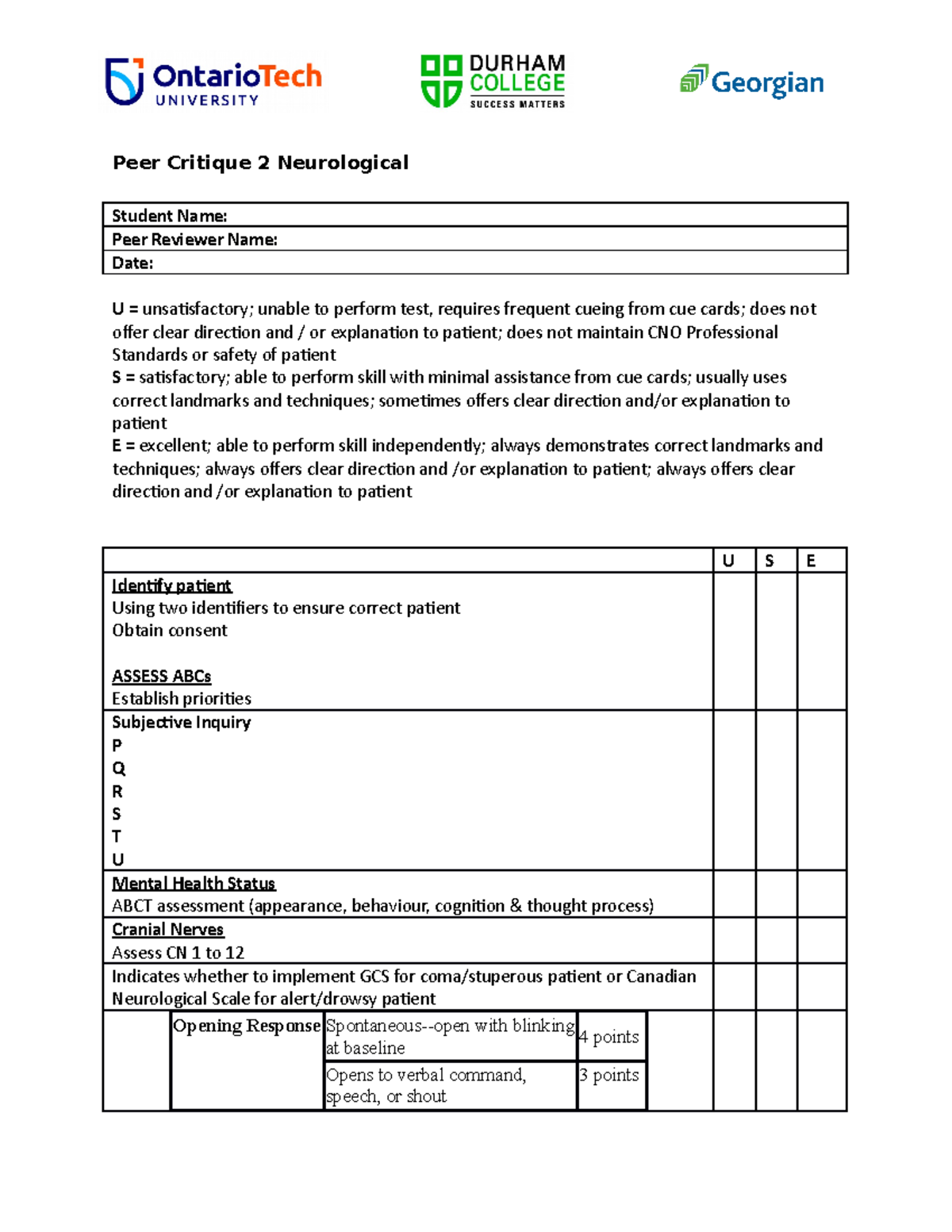 Peer critique 2 Neurological - Peer Critique 2 Neurological Student ...