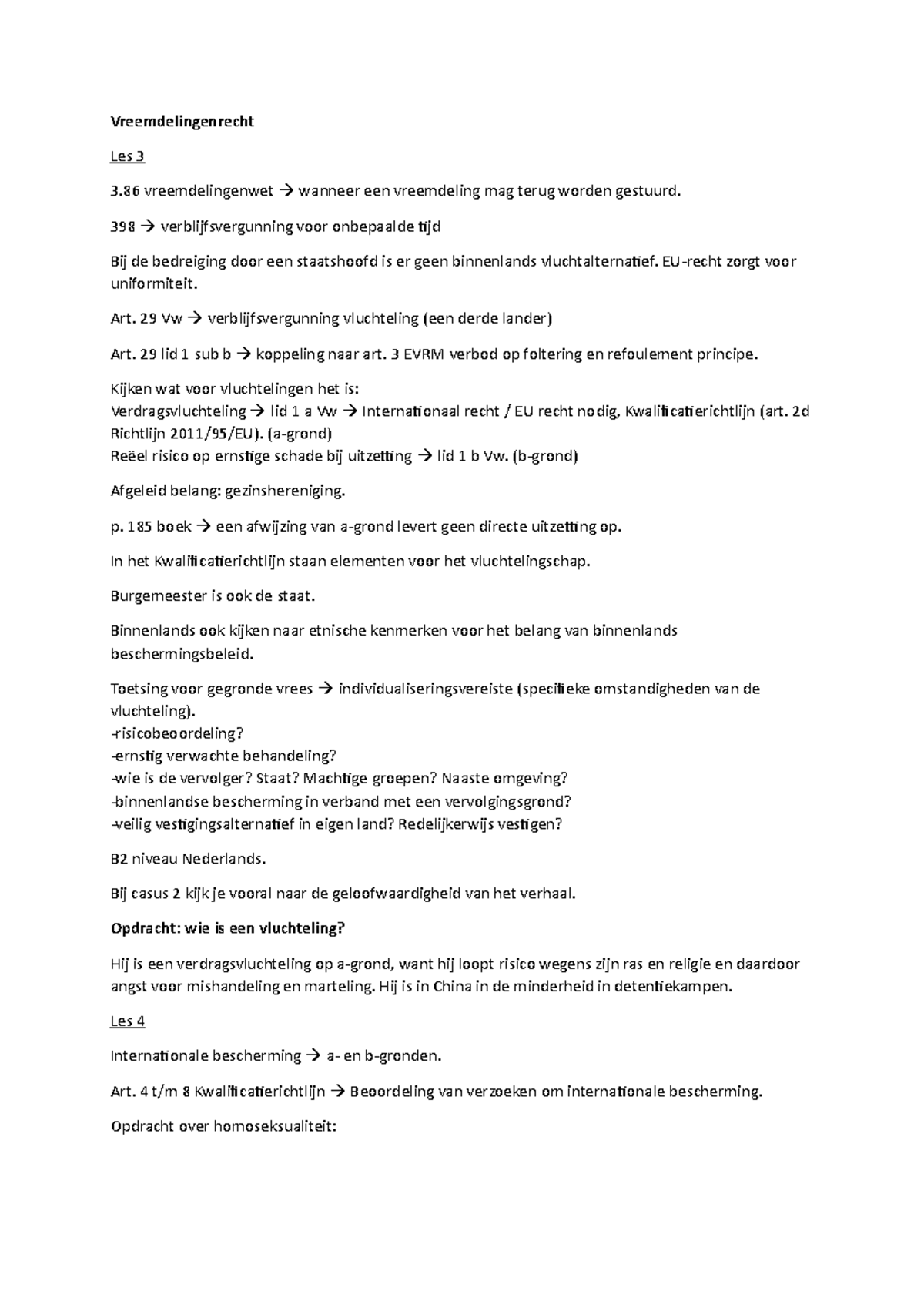 Vreemdelingenrecht - Vreemdelingenrecht Les 3 3 vreemdelingenwet ...