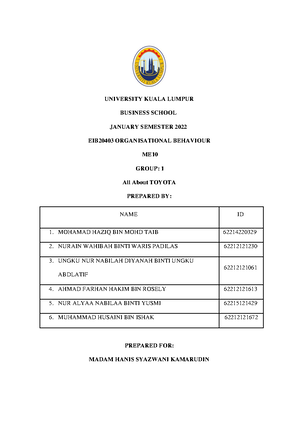 Group Presentation - Case Studies - Case Study/ Presentation ...